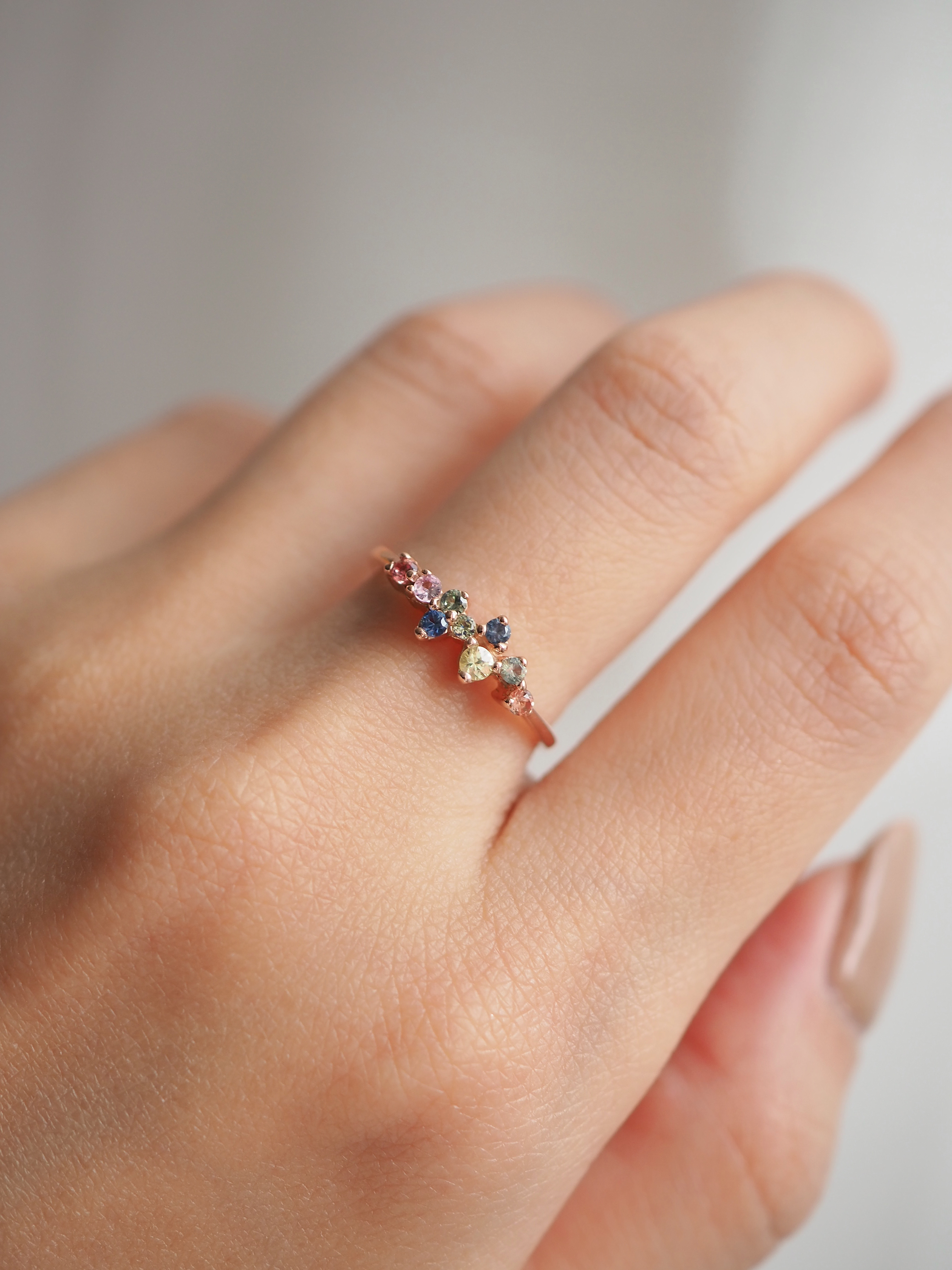 ELISE Ring - Multi Sapphire | Azen Jewelry