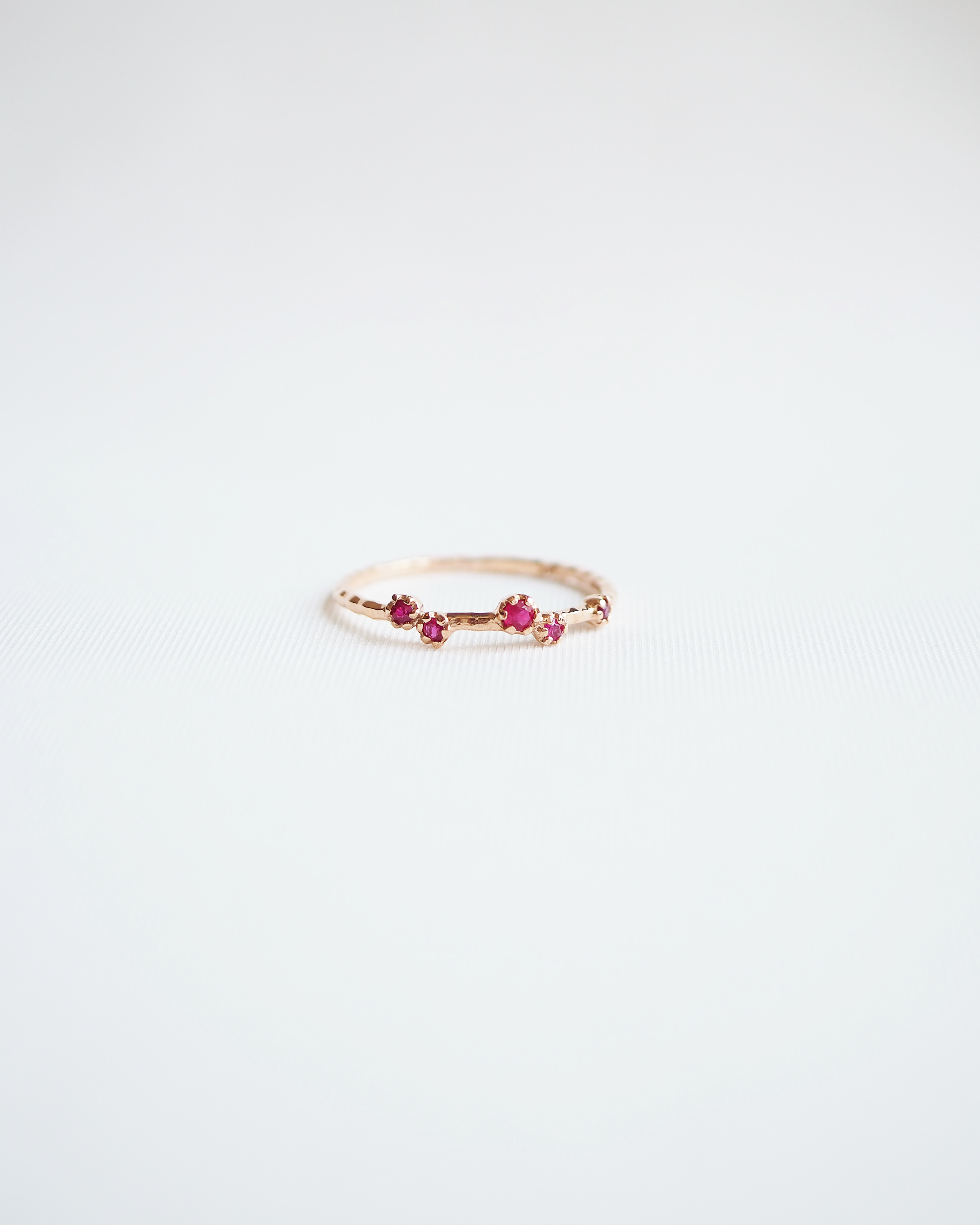 GEMMA Ruby Ring - 14K Rose Gold | Azen Jewelry
