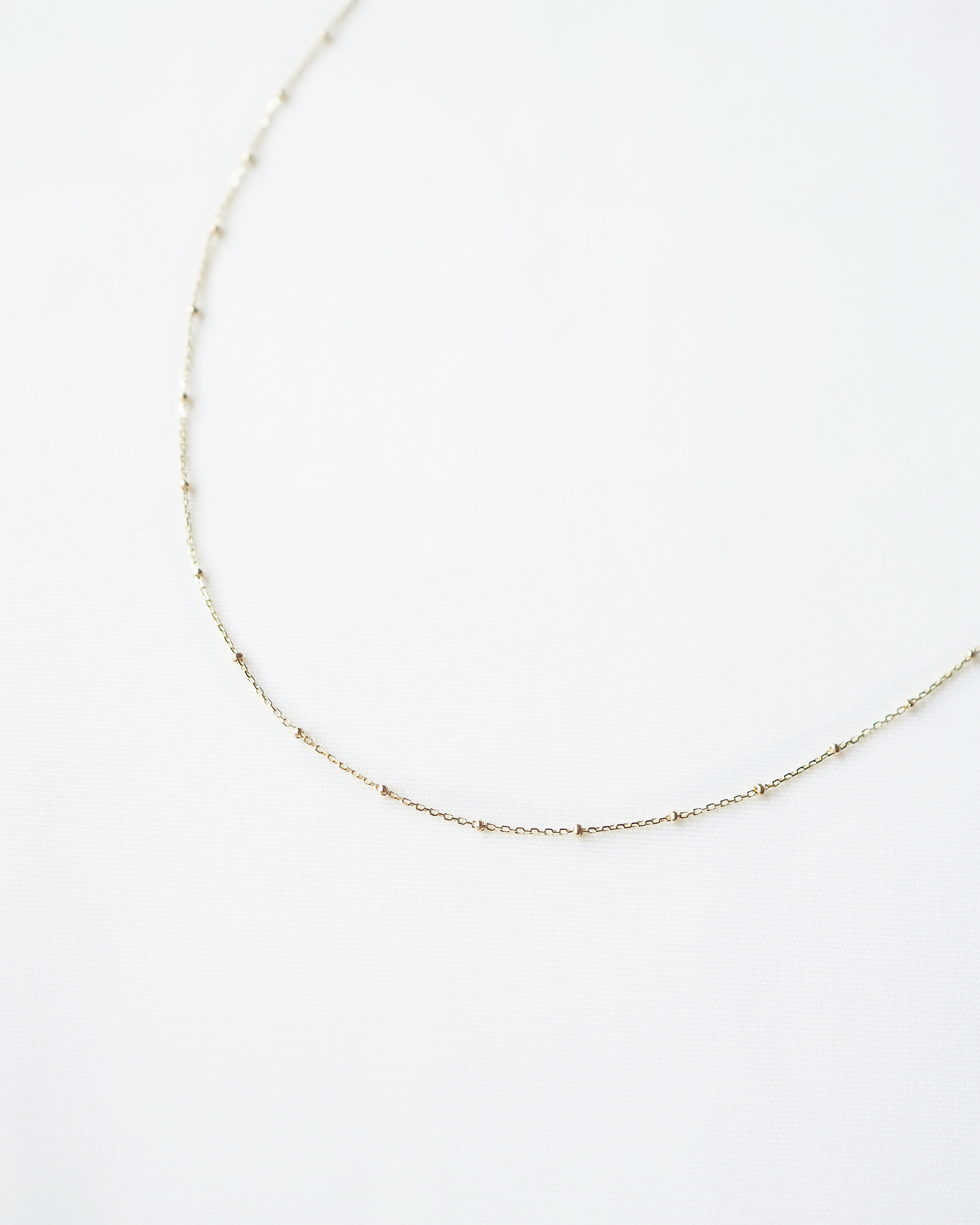 Dotted Chain Necklace - 14K Yellow Gold | Azen Jewelry