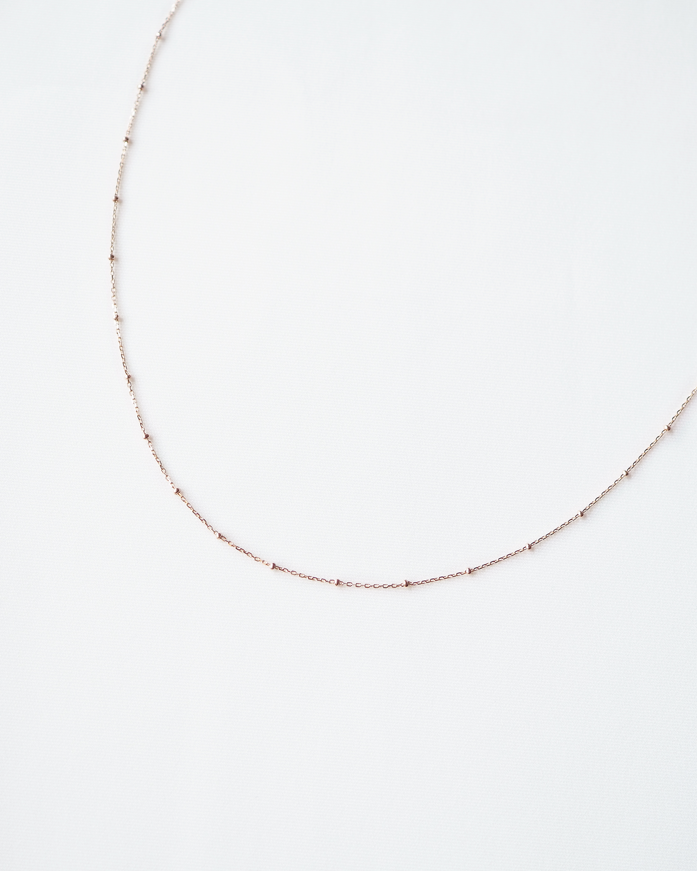 Dotted Chain Necklace - 14K Rose Gold | Azen Jewelry