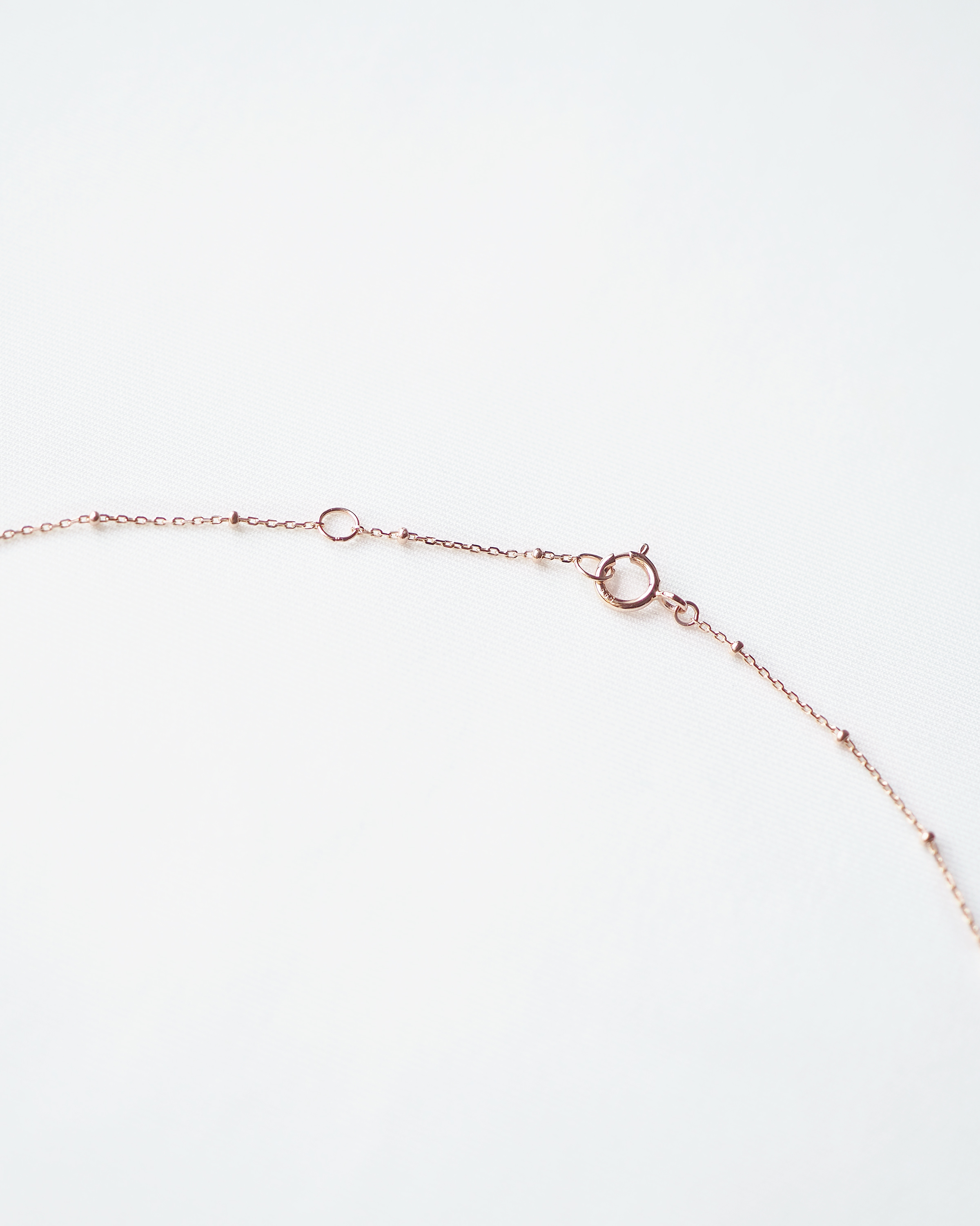 Dotted Chain Necklace - 14K Rose Gold | Azen Jewelry