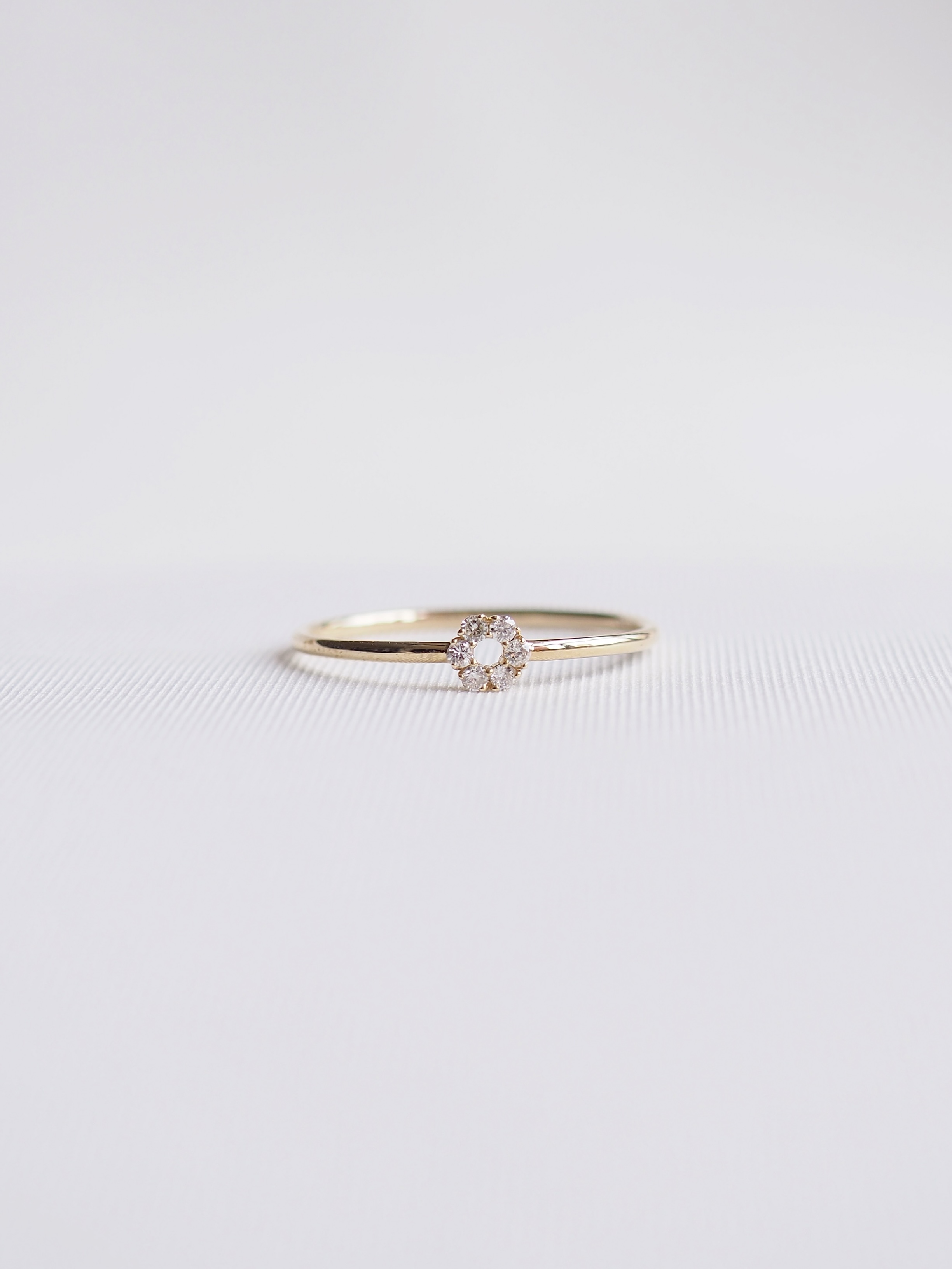 ANYA Diamond Ring - 14K Yellow Gold | Azen Jewelry