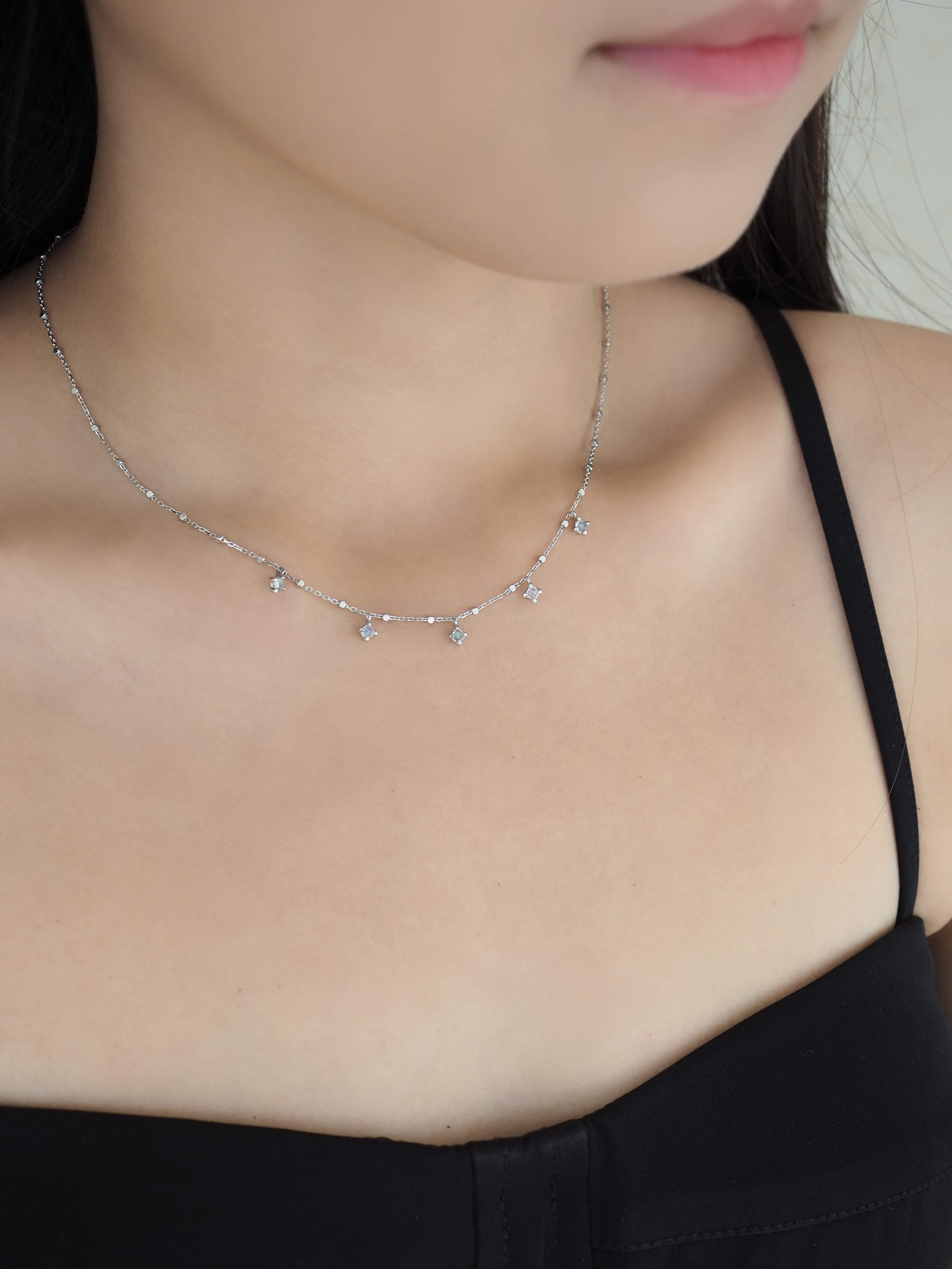 TAYLOR Necklace - (Silver) | Azen Jewelry