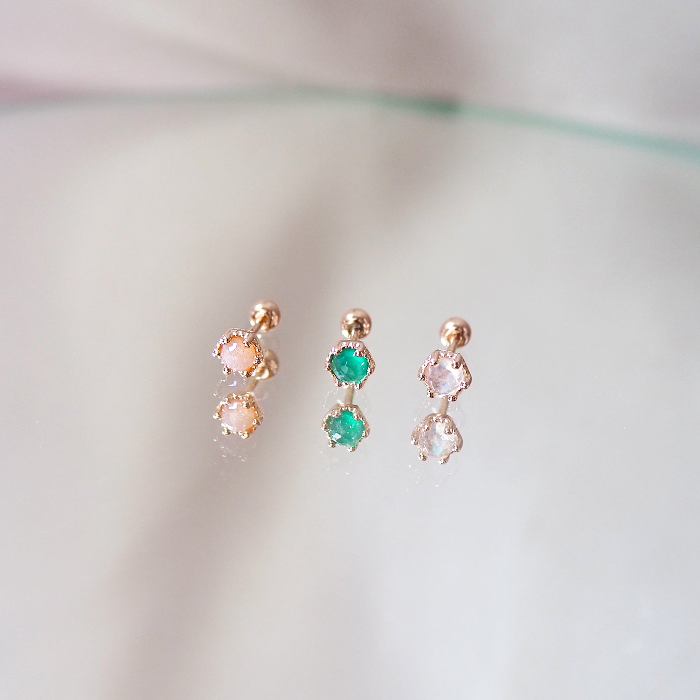 Pixie Barbell Earring | Azen Jewelry