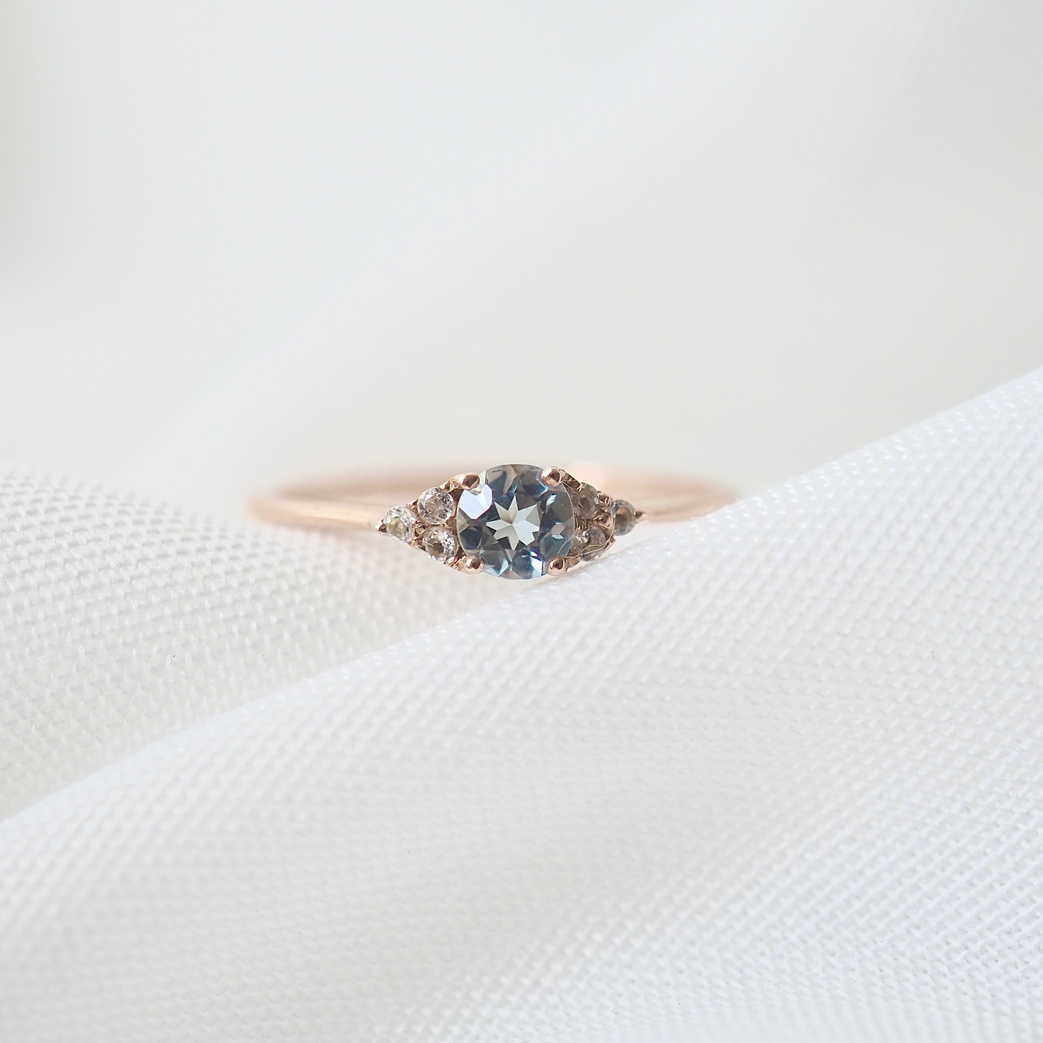 CAYLA Ring - Aquamarine | Azen Jewelry